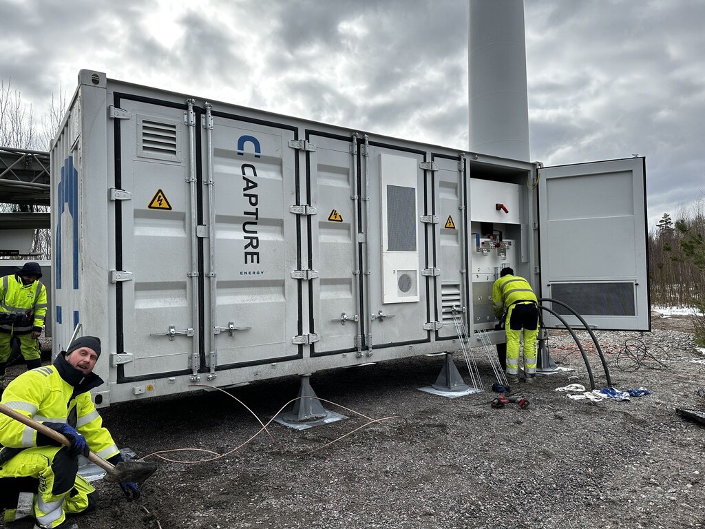 Capture Energy and Recap Energy installs battery in Katrineholm ...